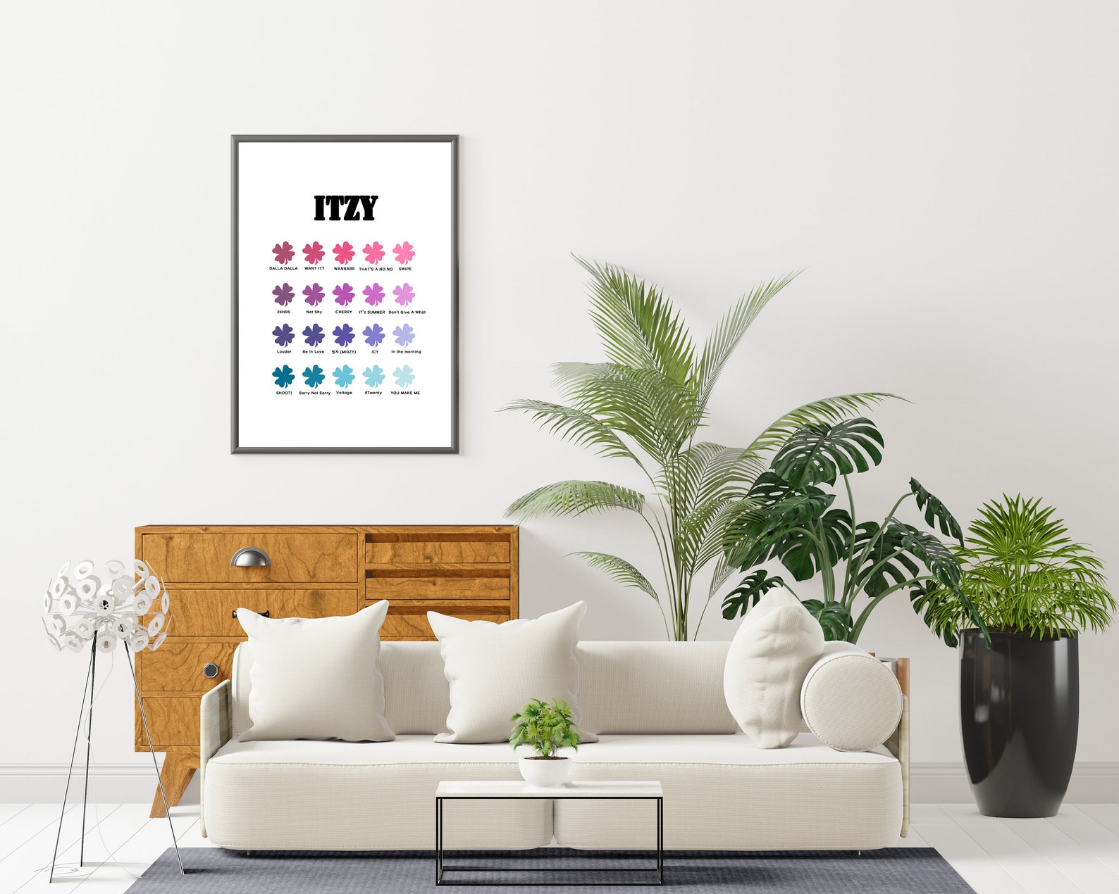 Itzy Color Palette Wall Art Itzy Poster Itzy Art Print Kpop - Etsy
