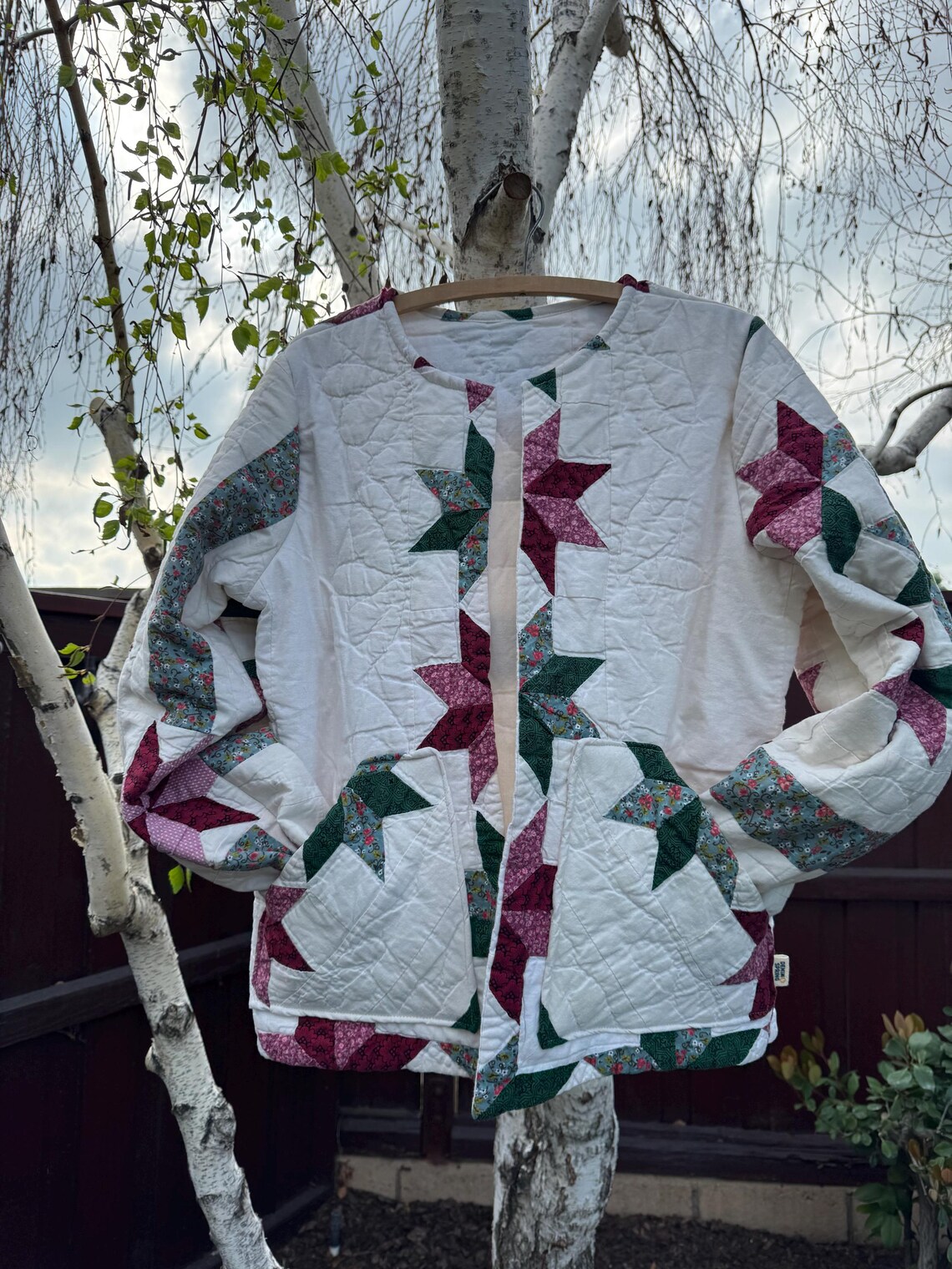 Vintage Star Quilt Coat With Zipper! (medium - XL) - Etsy