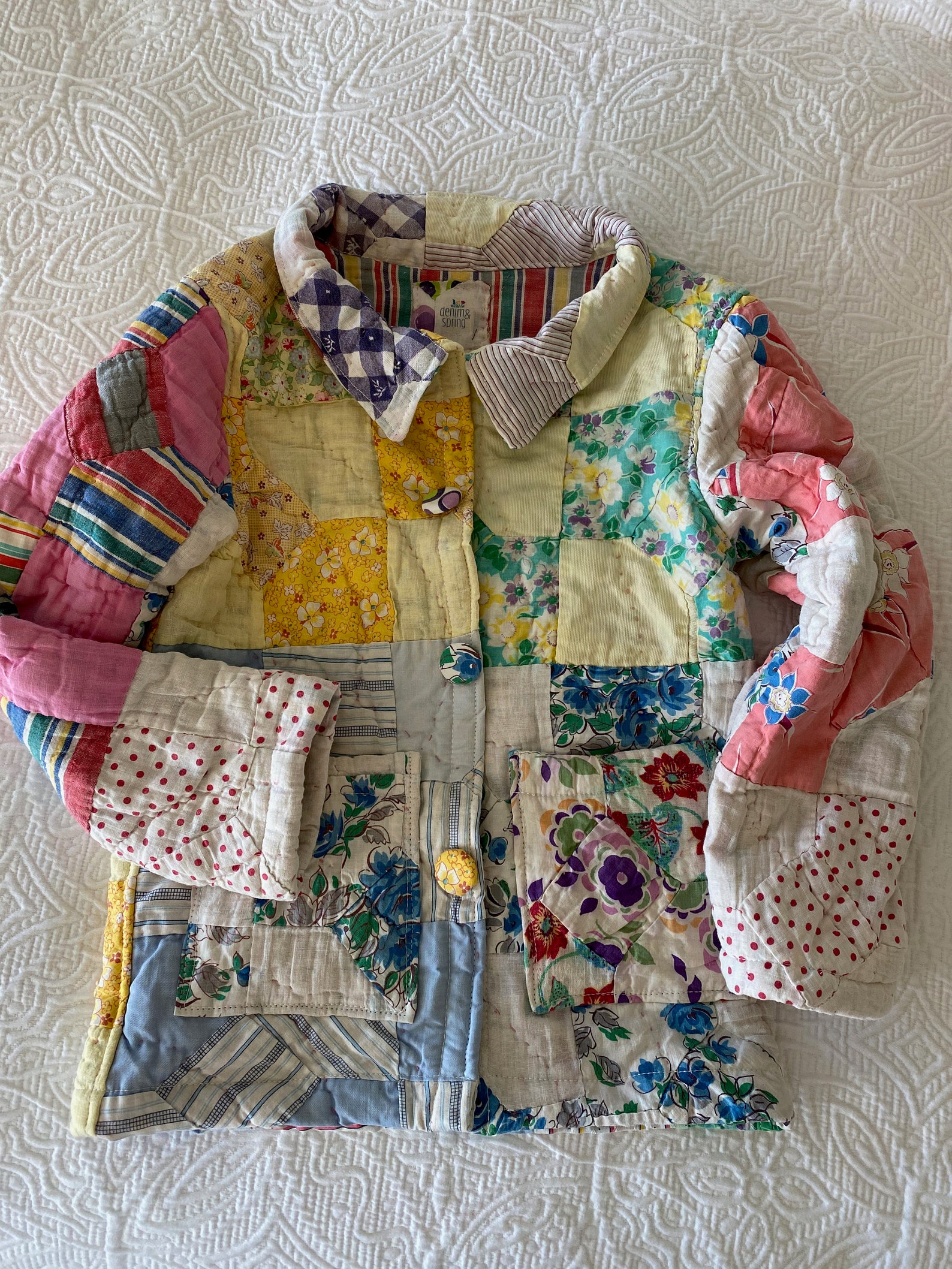 Child's Vintage Patchwork Quilt Chore Coat - Etsy