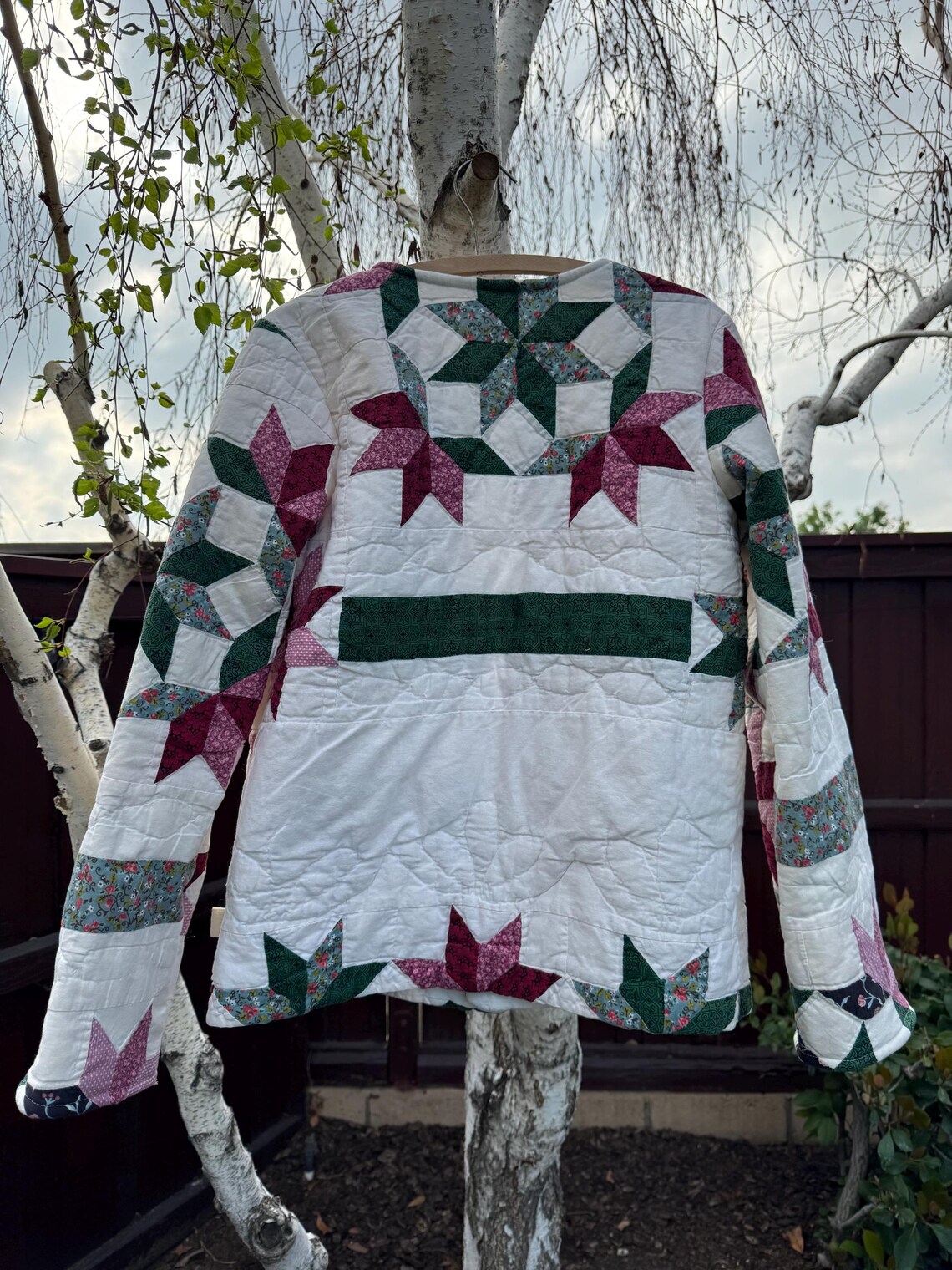 Vintage Star Quilt Coat With Zipper! (medium - XL) - Etsy