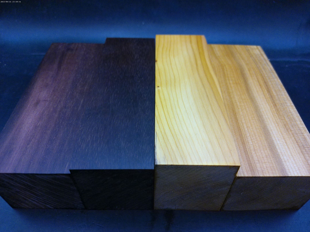 Katalox / Yew RANDOM Turning Wood Handle Wood Block Precious Wood ...