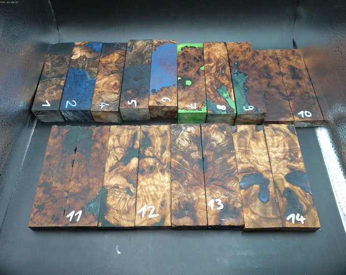 Indian Burl Oak Stabilized India Oak Burl Handle Wood Knife Handle ...