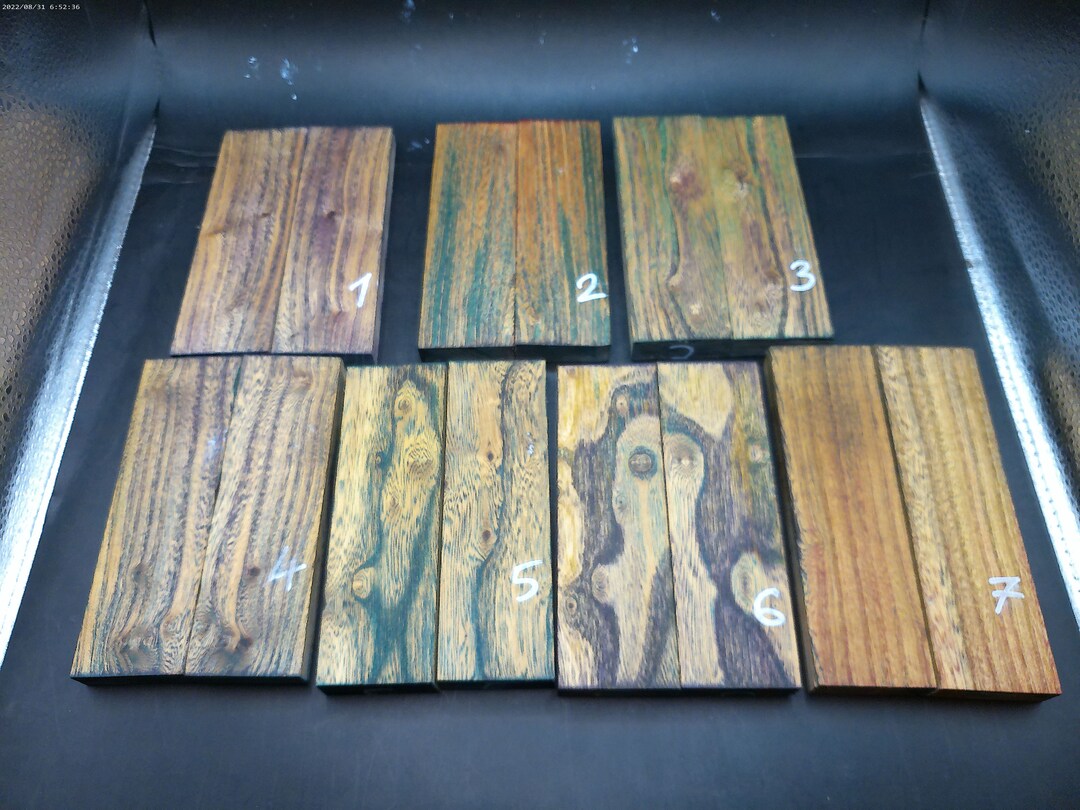 ELM Stabilized Grip Wood Knife Handle Scales Knife Handle - Etsy