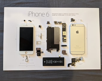 Printable PDF iPhone 5C for Deconstructing Your Own iPhone - Etsy