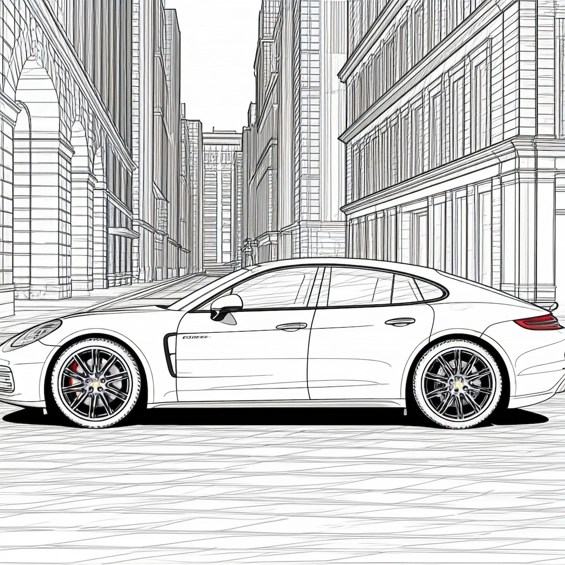 Rev up Your Creativity: Porsche Coloring Pages Perfect for Adults and ...