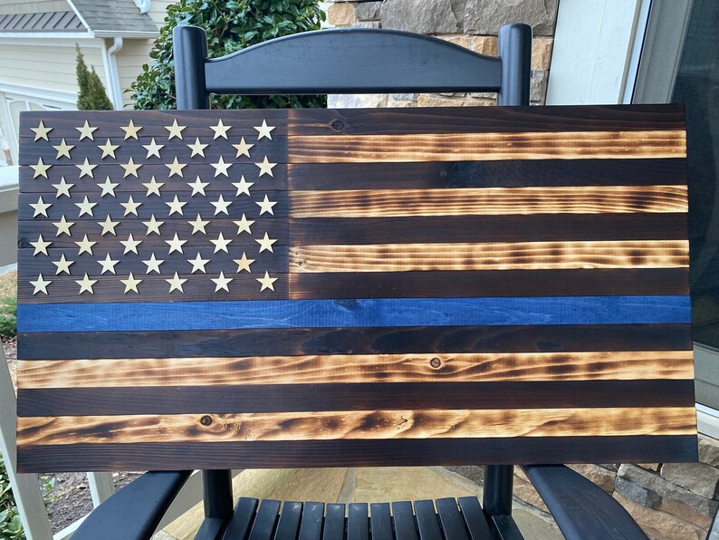 Blueline US Flag Version! - Etsy