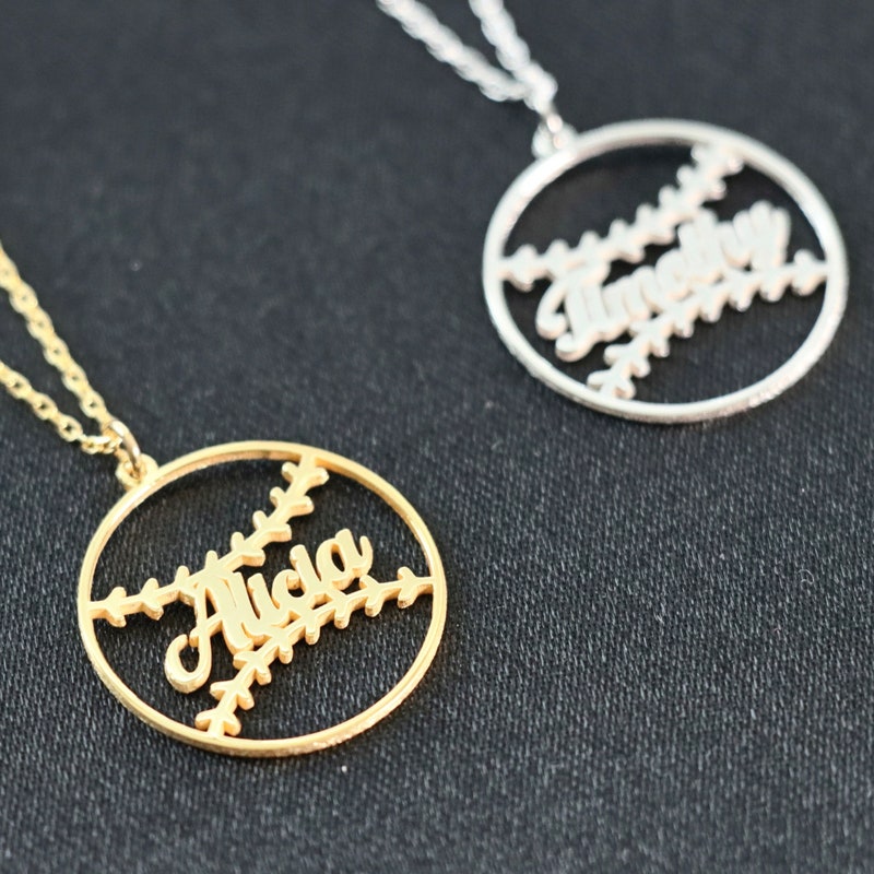 Softball Necklace - Etsy