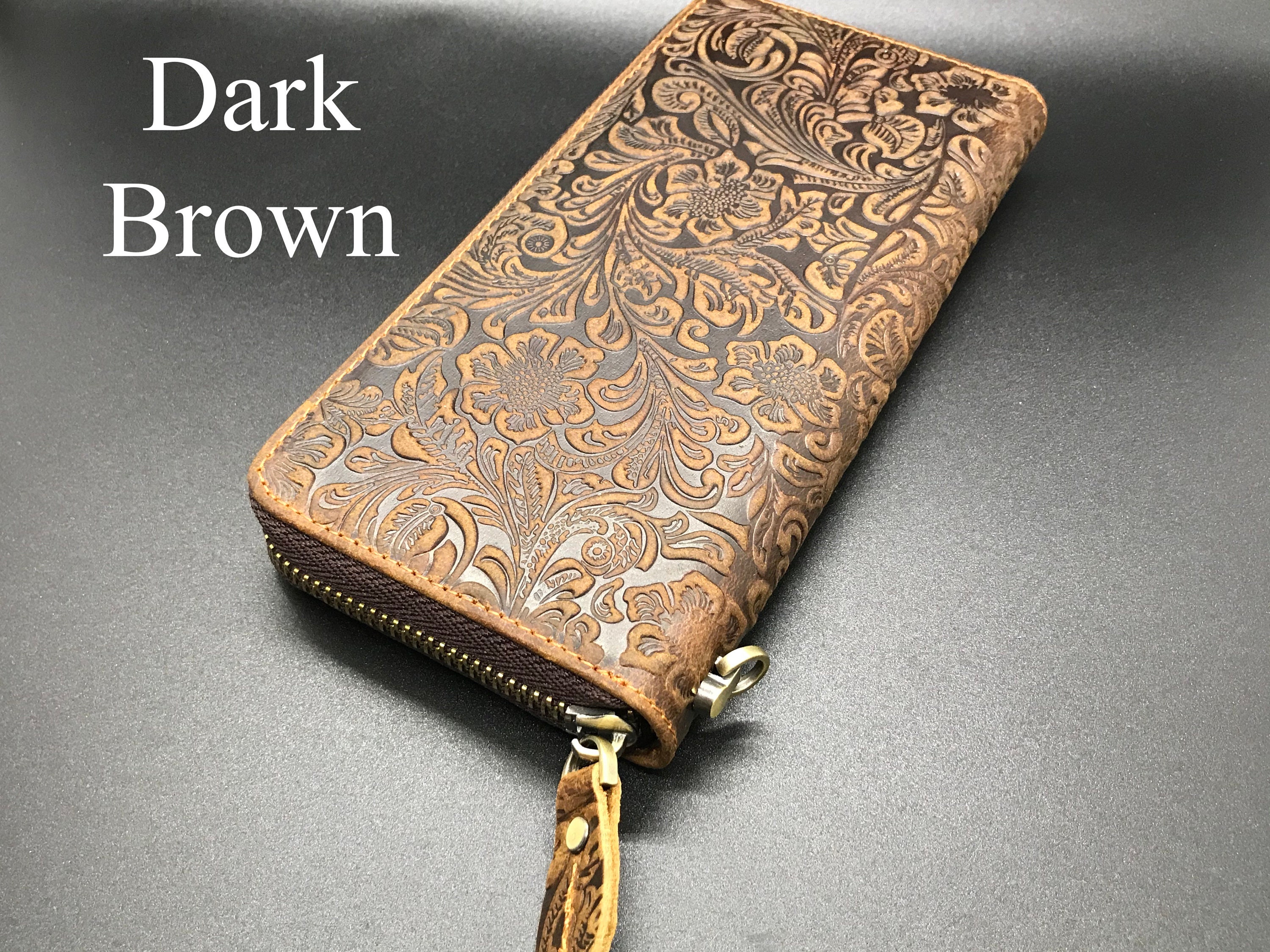 Valentines Day Gift Minimalist Leather Wallet Zipper Wallet | Etsy