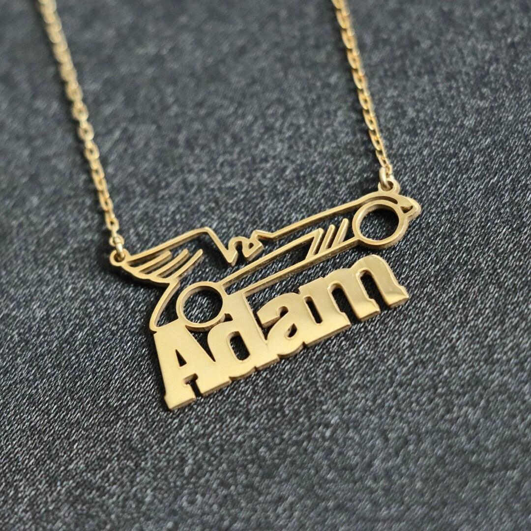 Race Car Necklace Personalized, Customized Gift for Car Lover, Car Guy ...