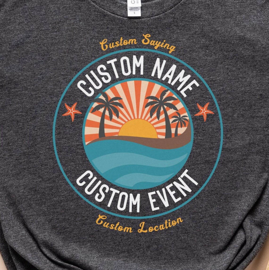 Custom Event Tees Custom Family Vacation Shirts Custom Group | Etsy