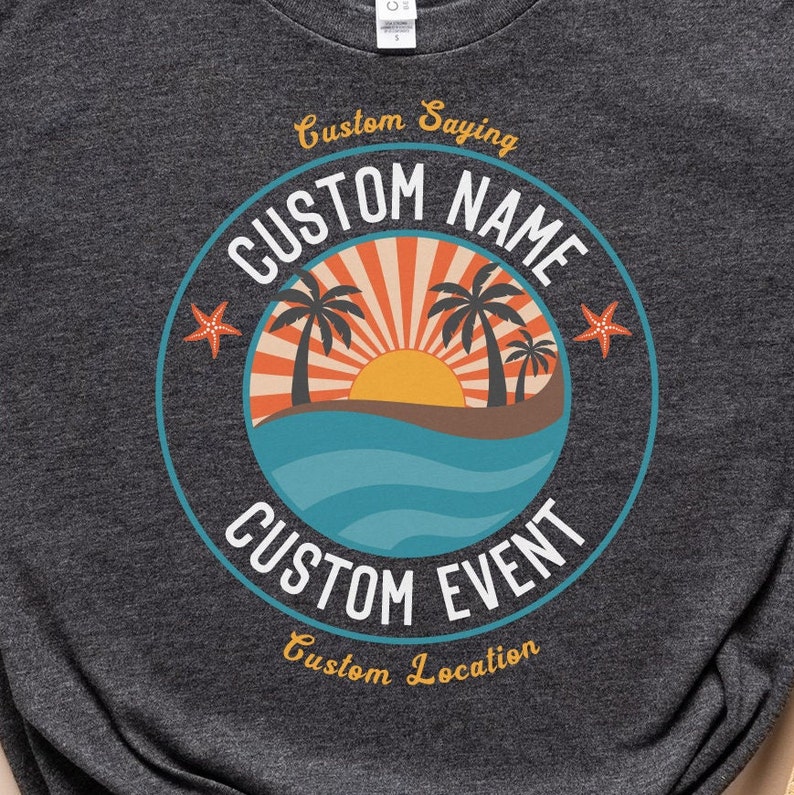 Custom Event Tees Custom Family Vacation Shirts Custom Group | Etsy