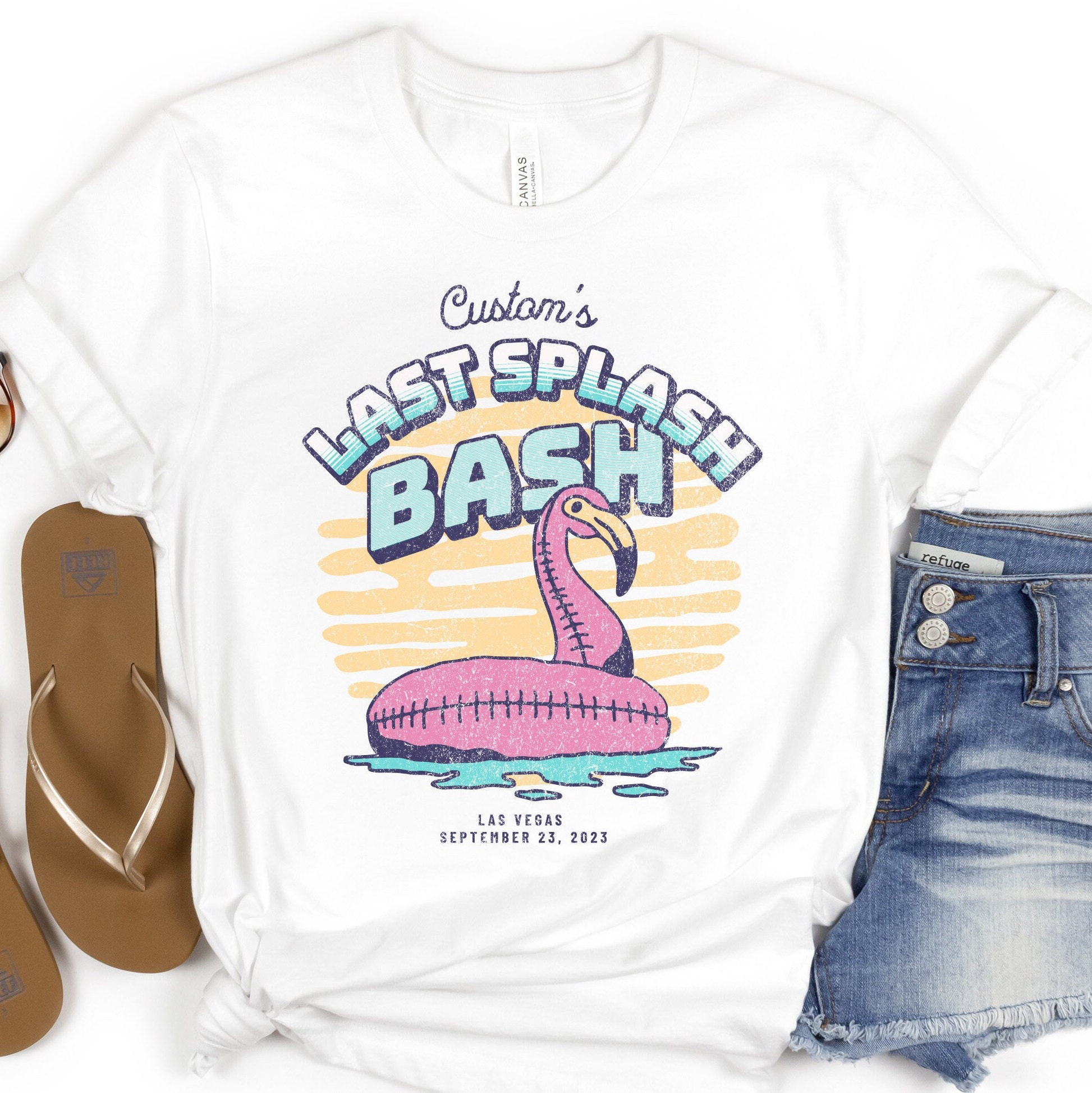 Pool Party Bachelorette Shirts, Pool Party Group Tees, Last Splash Bash ...