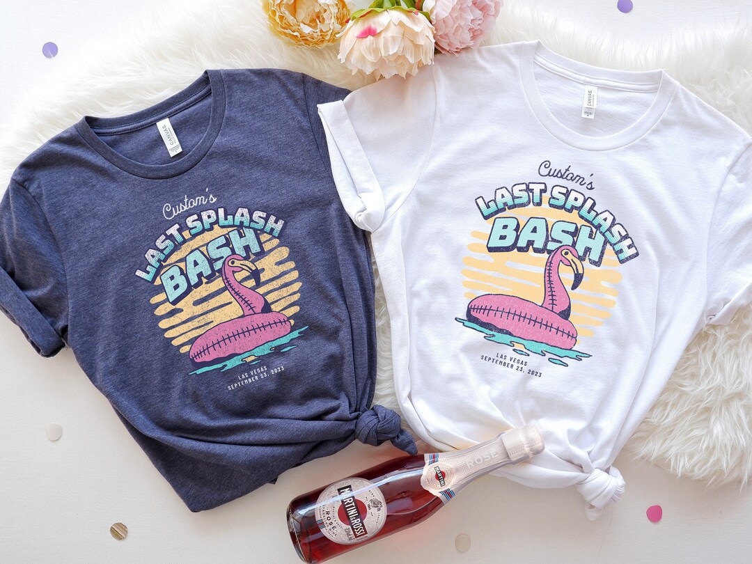 Pool Party Bachelorette Shirts, Pool Party Group Tees, Last Splash Bash ...