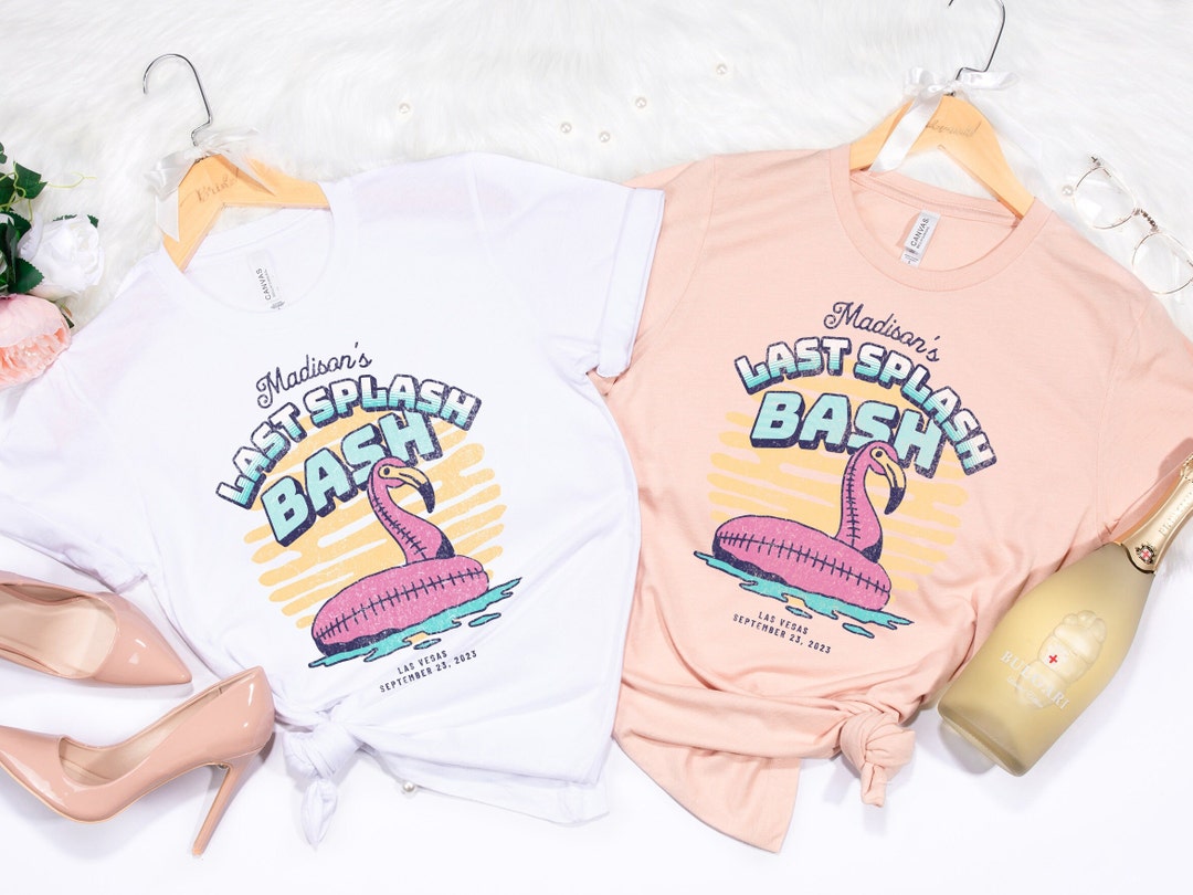 Pool Party Bachelorette Shirts, Pool Party Group Tees, Last Splash Bash ...
