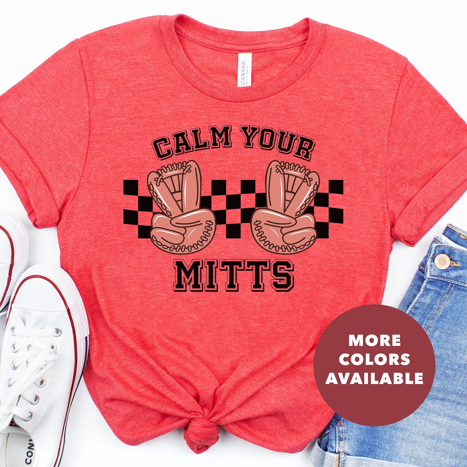 Funny Softball Shirt, Funny Baseball Shirt, Calm Your Mitts, Softball ...