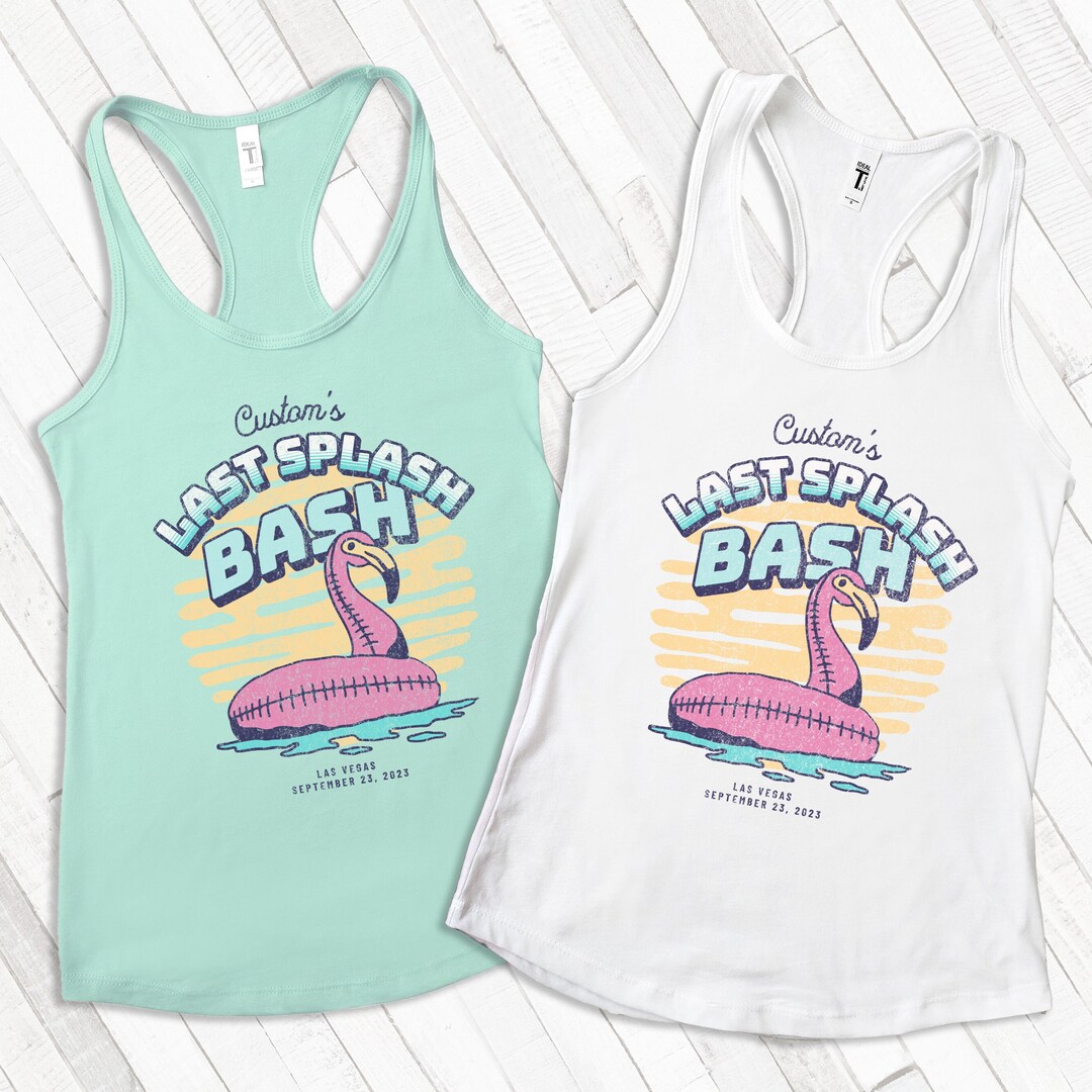 Pool Party Bachelorette Shirts, Pool Party Group Tees, Last Splash Bash ...