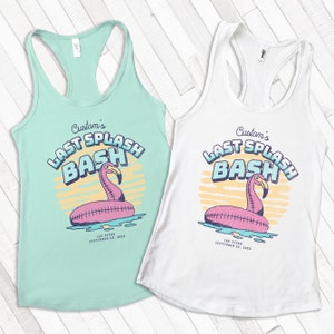 Pool Party Bachelorette Shirts, Pool Party Group Tees, Last Splash Bash ...