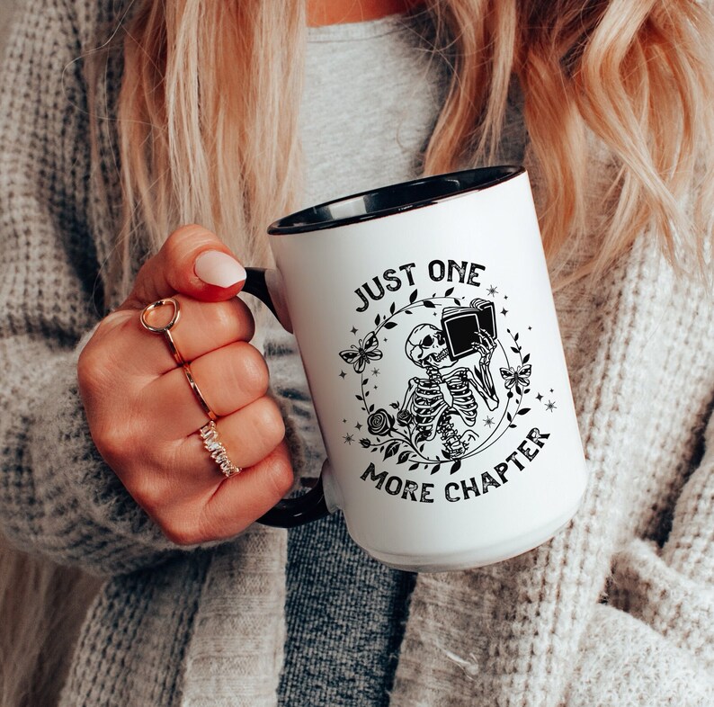 Funny Reading Mug, Just One More Chapter, Cute Book Mug, Trending Now ...