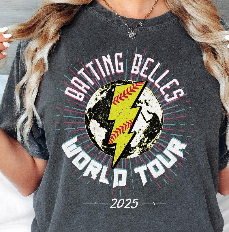 Custom Softball Team Shirt, Personalized Team World Tour Tee, Softball ...