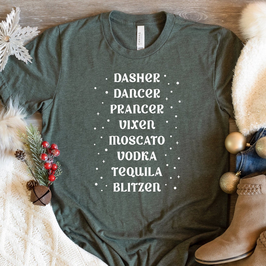 Funny Christmas Tee, Funny Drinking Tee, Christmas Drinking Shirt ...