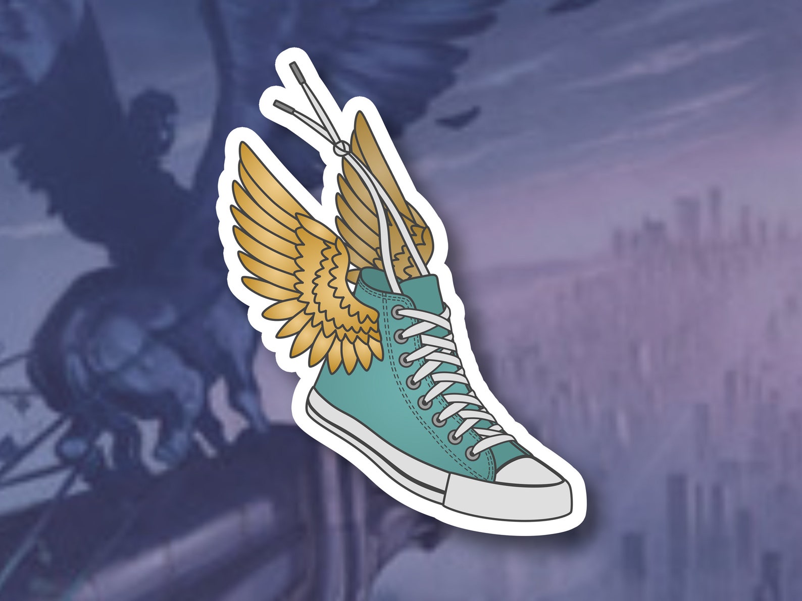 Percy Jackson Luke's flying shoe waterproof glossy | Etsy