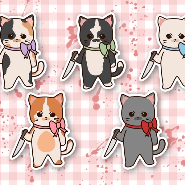 Small Knife Stickers - Etsy