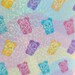 Pastel Gummy Bears 4x6 Holographic Gummy Bear Notebook Made With 100% ...