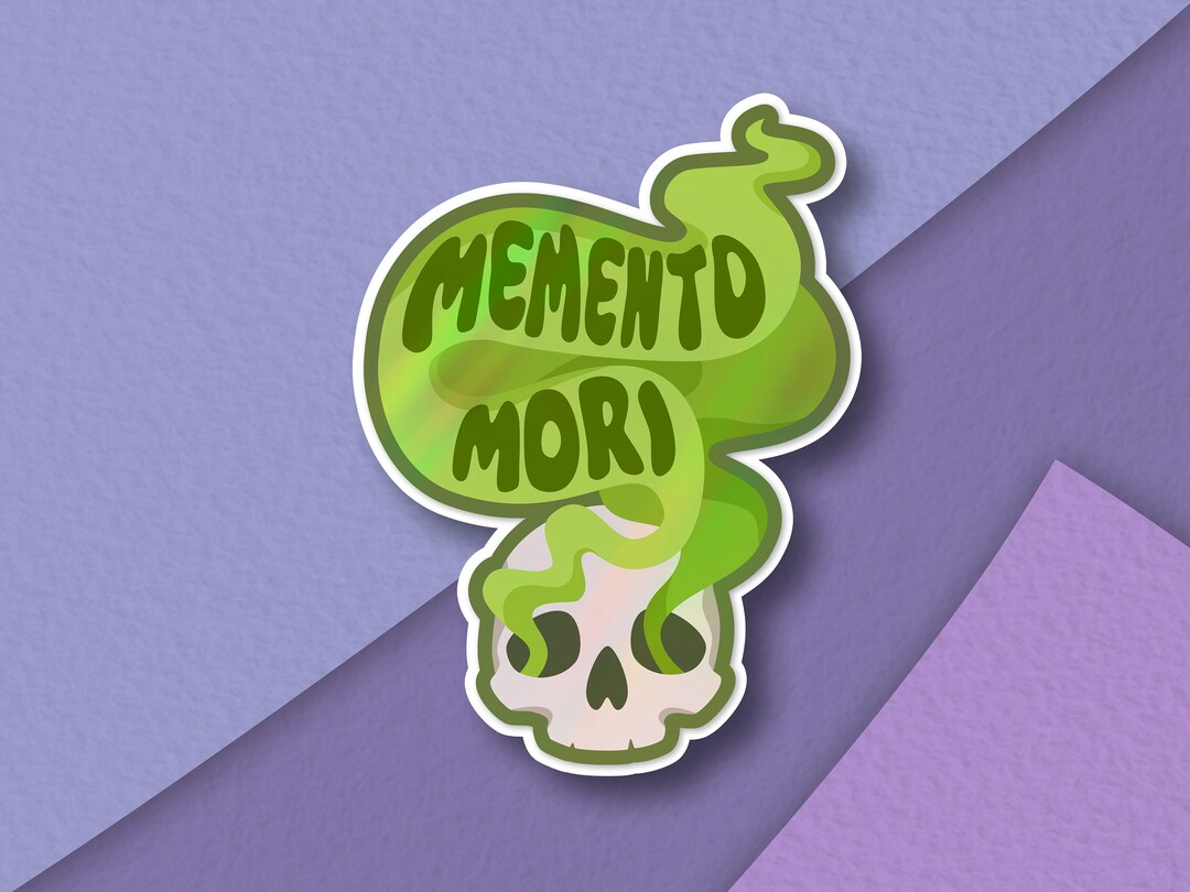 Memento Mori - Waterproof Glossy Vinyl Holographic Sticker - Etsy