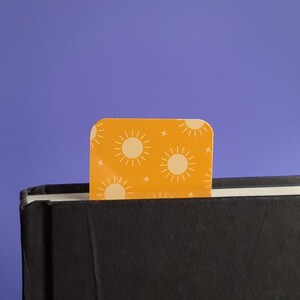 Sun and Moon Bookmarks - Set of 2 Glossy 2x8 Inch Celestial Bookmarks ...