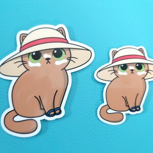 Summer Kitties - Waterproof Glossy Vinyl Cat Stickers - Etsy