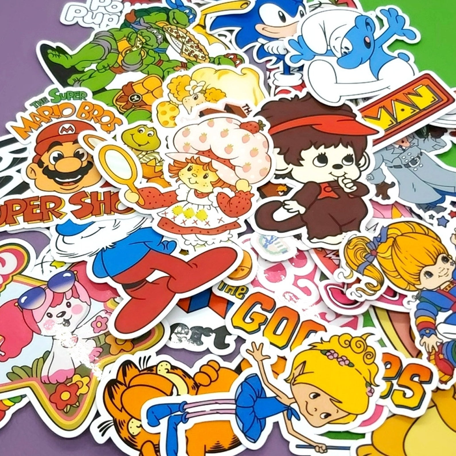 80s stickers mystery pack of 15 1980s inspired stickers | Etsy