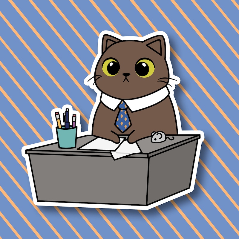 Cats in Suits Stickers - Etsy