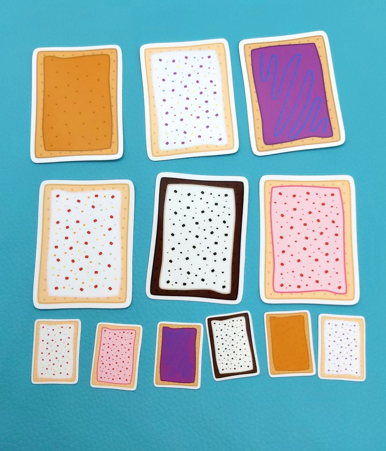 Toaster Tarts - Waterproof Glossy Vinyl Stickers - Etsy