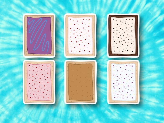 Toaster Tarts Waterproof Glossy Vinyl Stickers | Etsy