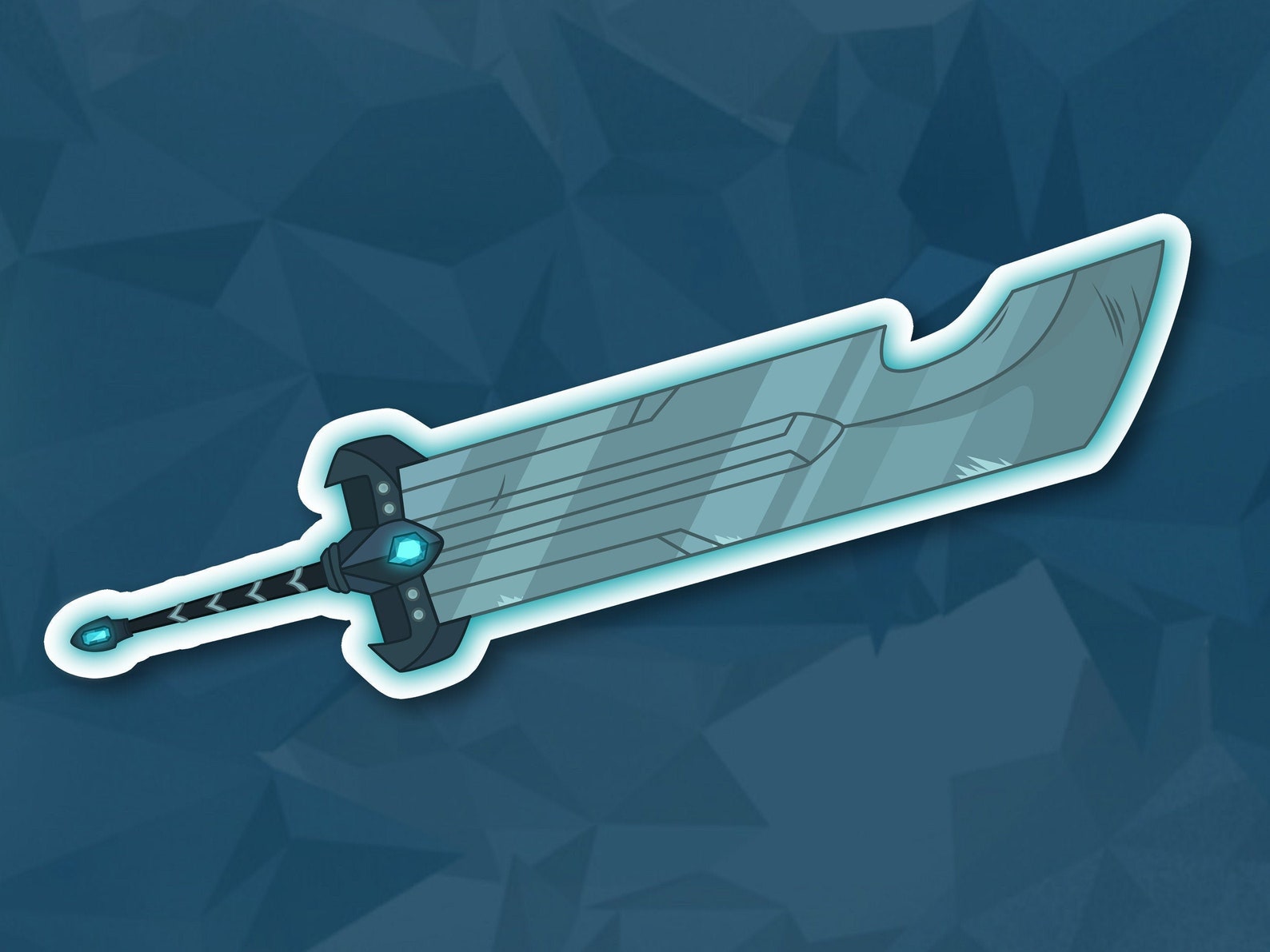 Trollhunters Daylight Sword Waterproof Glossy Sticker | Etsy