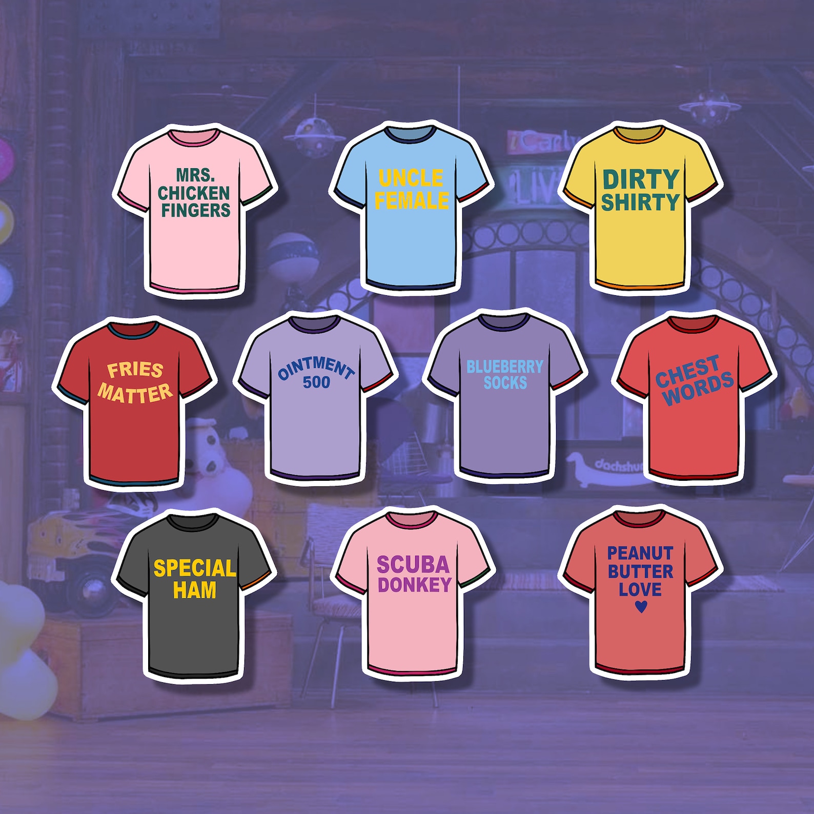 ICarly penny tees waterproof glossy stickers | Etsy