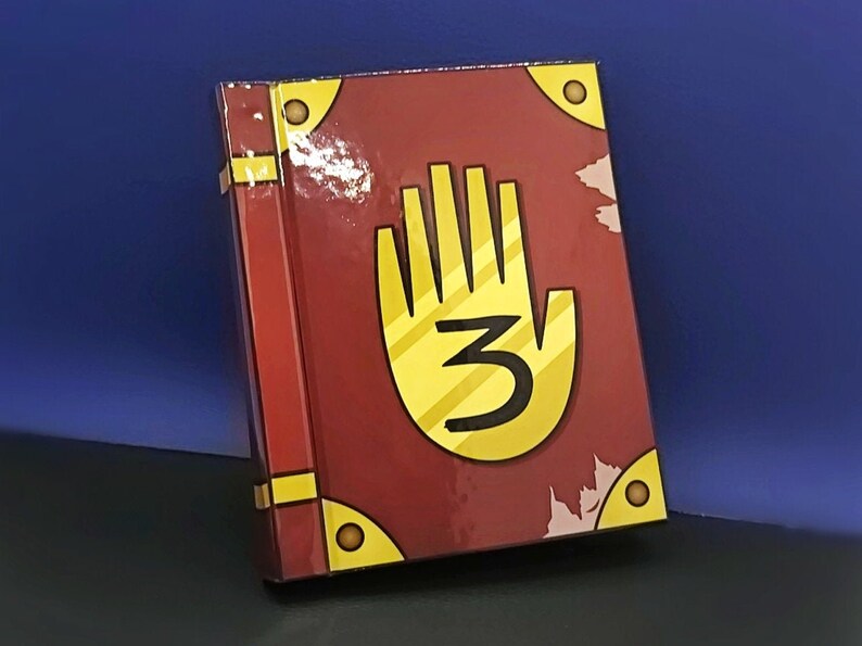 Gravity falls journal number 3 handmade notebook made with | Etsy