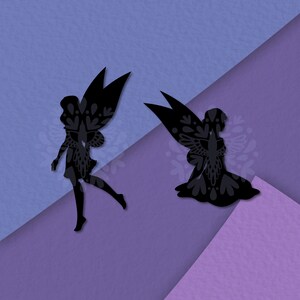 Siluetas de hadas - 10 archivos png y svg de descarga digital para ...