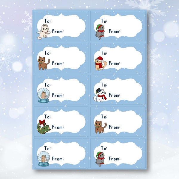 Christmas Labels - Etsy