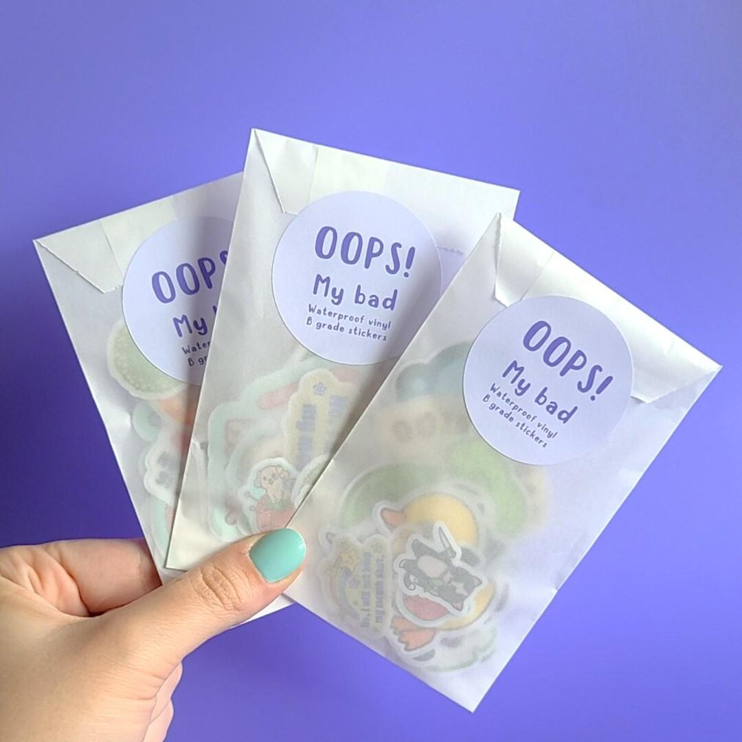 Oops! Random Mixed Bag of B-grade Mistake Stickers, Sticker Sheets, or ...