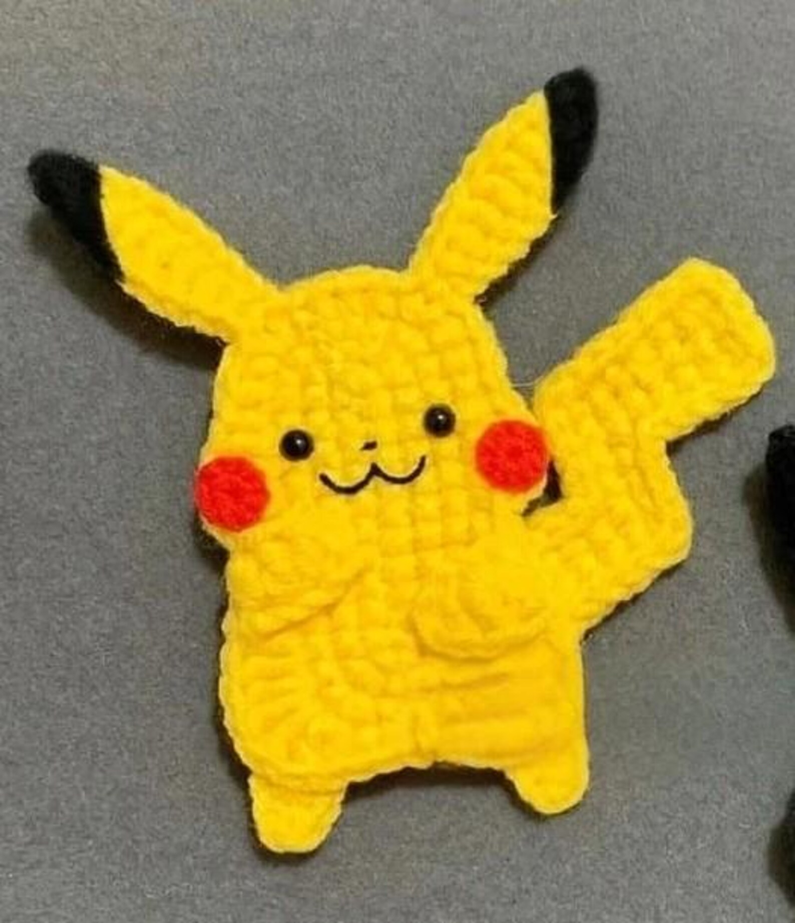 Flat Pikachu Crochet Pattern - Etsy