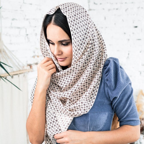 READY-TO-SHIP Soft Cotton Scarf Head Covering for Veiled Women - Etsy