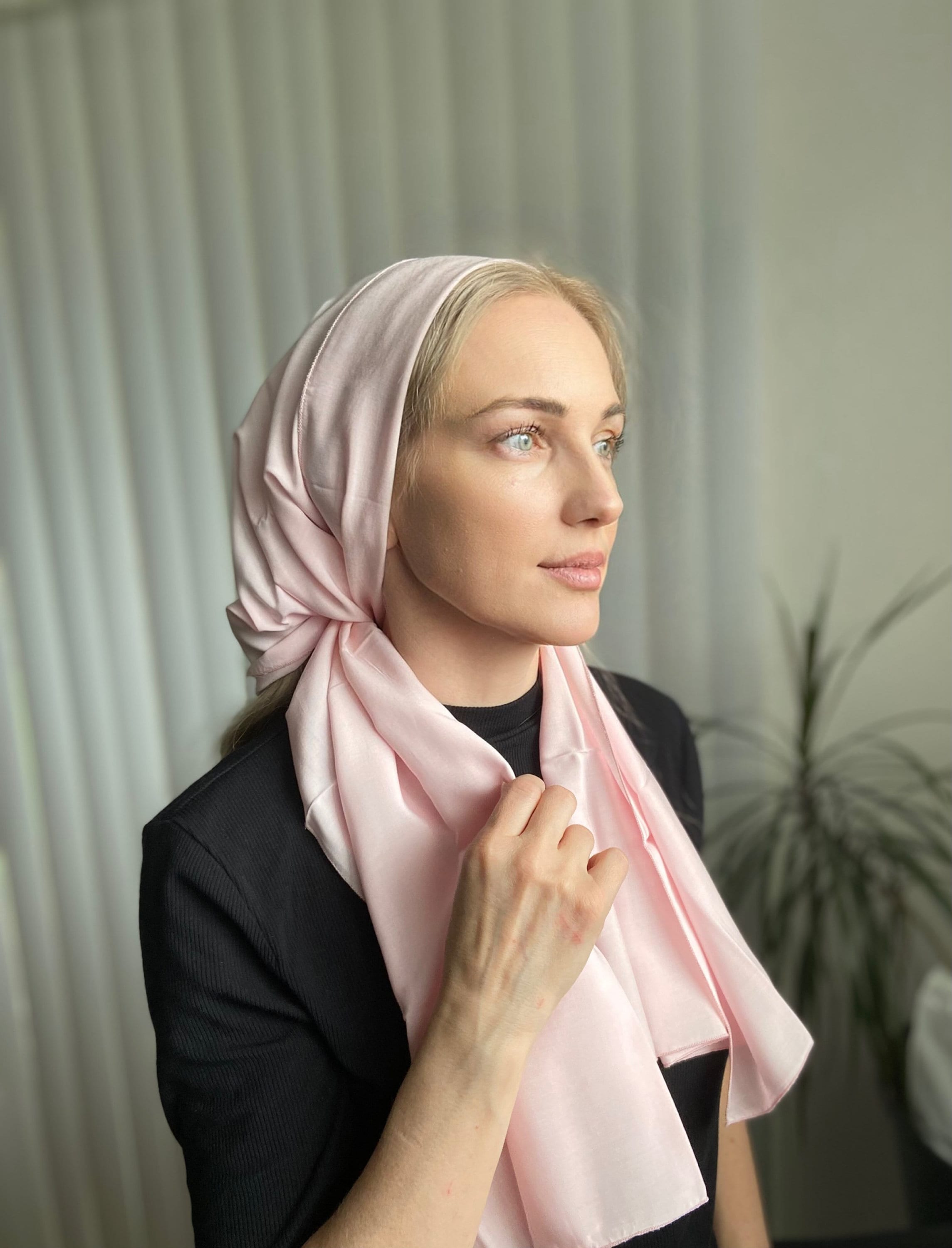 READY-TO-SHIP Soft Cotton Scarf Head Covering for Veiled Women Church ...