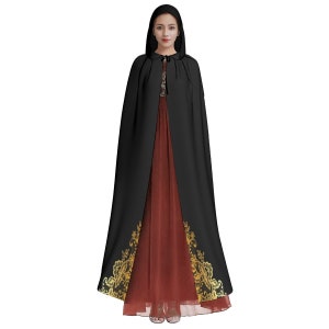 Enchanted Moon Phases Cloak Wiccan & Medieval Faire Attire, Astrology ...