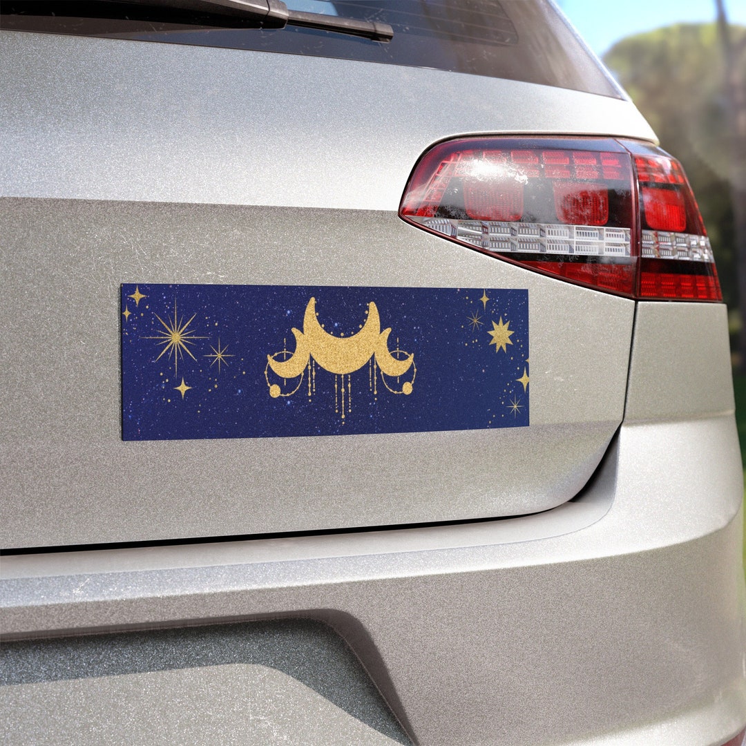 Celestial Triple Moon Car Magnets Wiccan Moon Phase Witchy Car ...