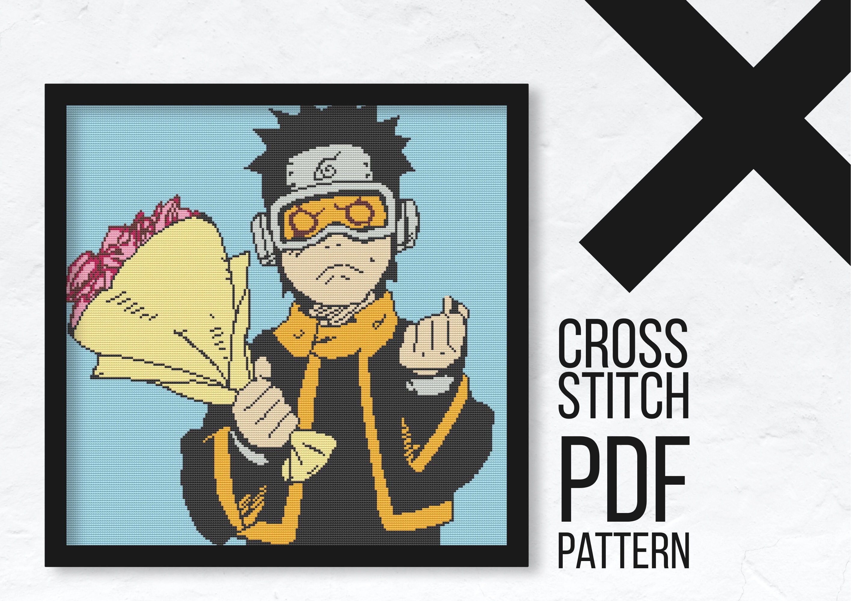 Minecraft Pixel Art Naruto Template