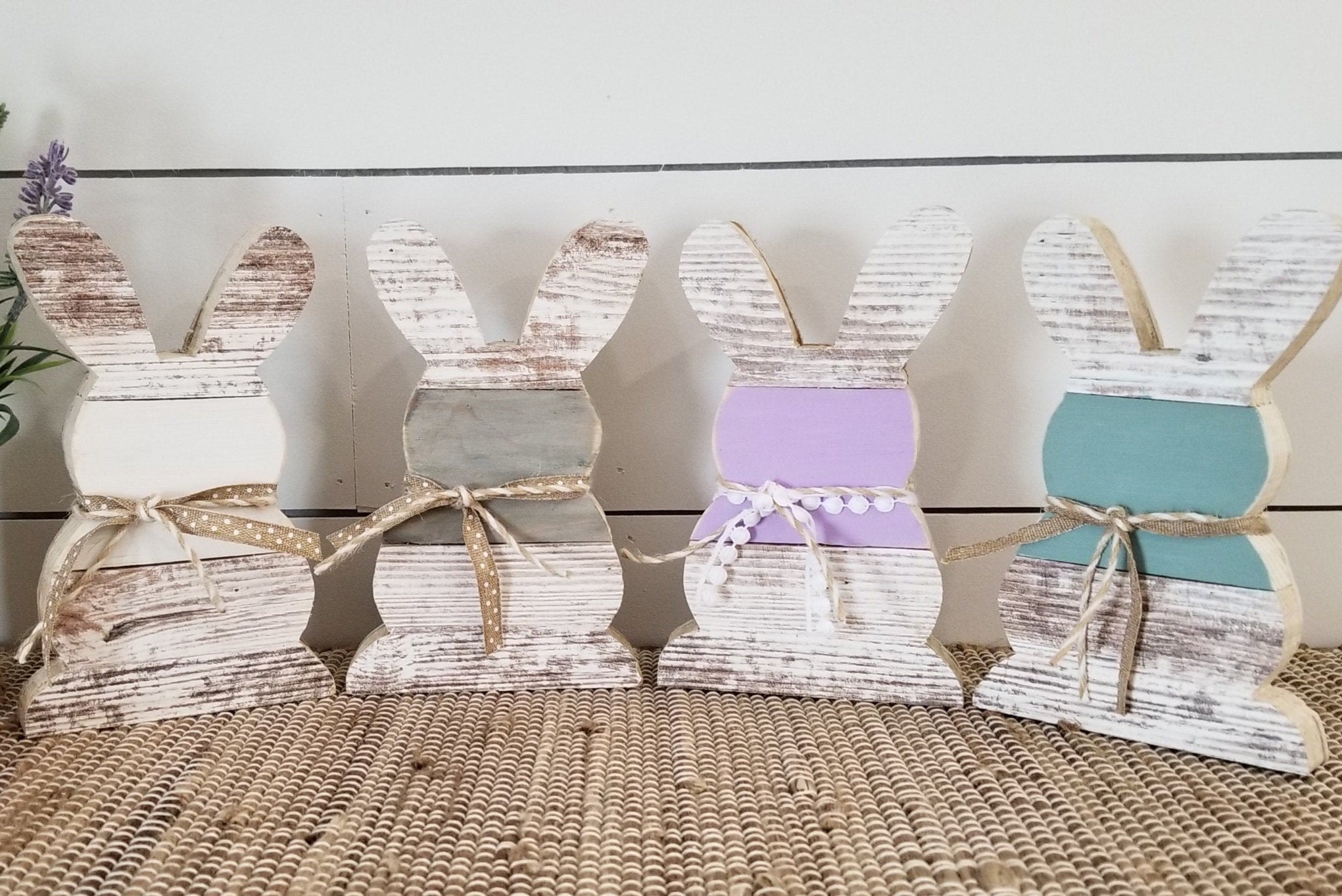 Easter Bunny Easter Bunny Decor Spring Bunny Decor Wood - Etsy