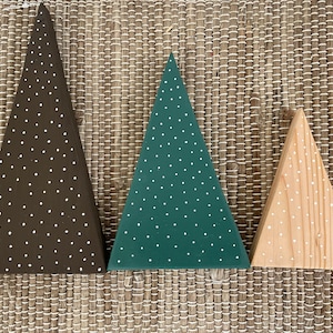Set of 3 Modern Wood Trees, Modern Farmhouse Christmas, Tree Decor ...