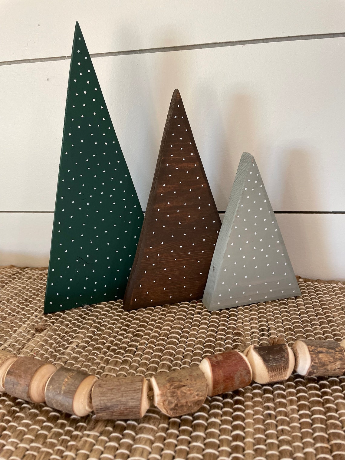 Set of 3 Modern Wood Trees Modern Farmhouse Christmas Tree | Etsy