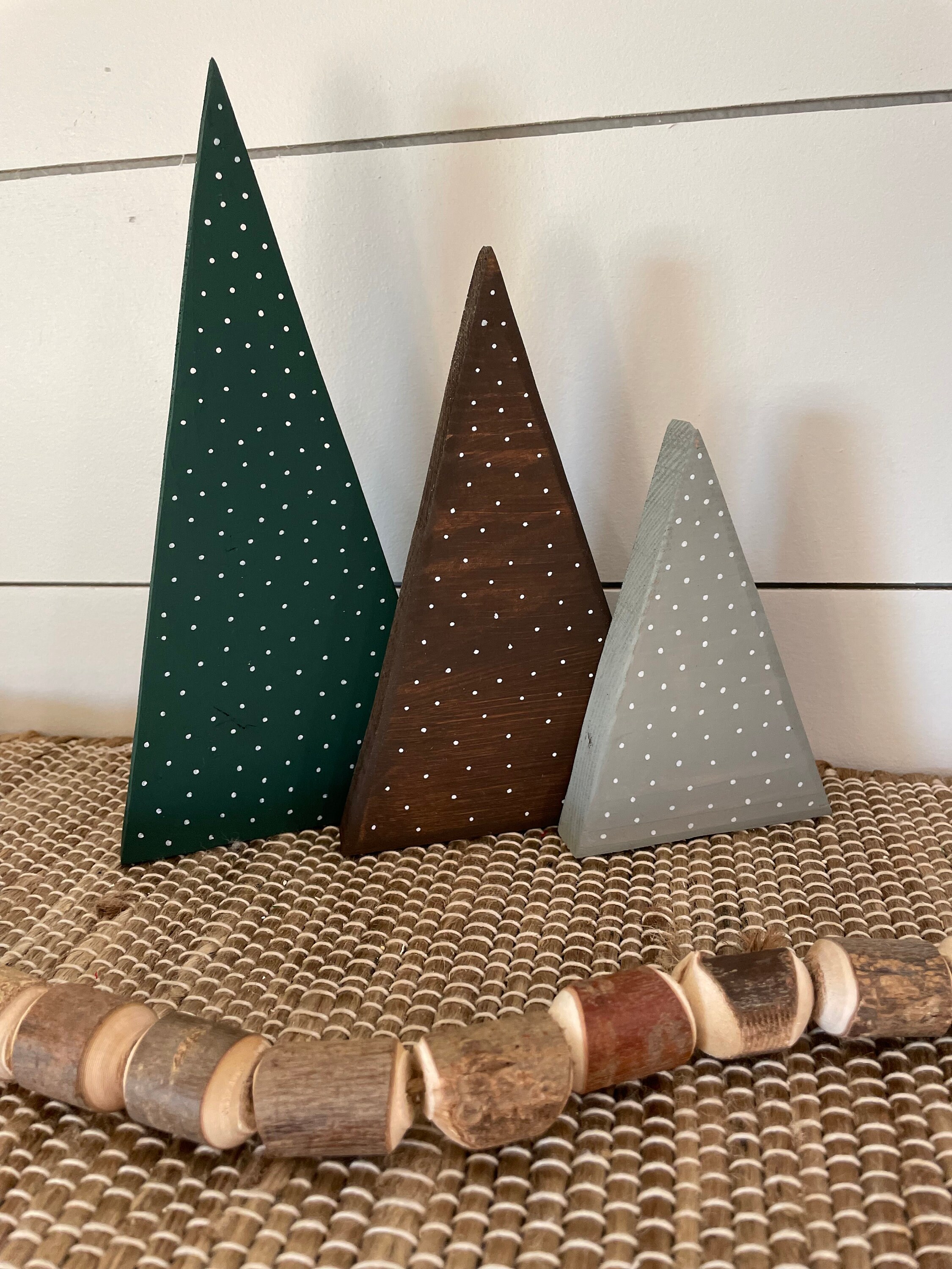 Set of 3 Modern Wood Trees Modern Farmhouse Christmas Tree | Etsy